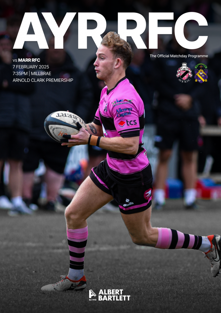 MATCHDAY PROGRAMME - AYR VS MARR : Ayr Rugby Football Club